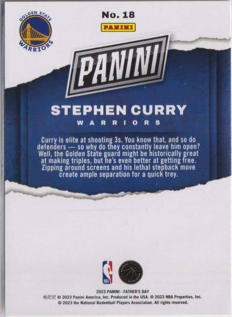 Panini Father’s Day 2023: Stephen Curry - Trading Card Archives