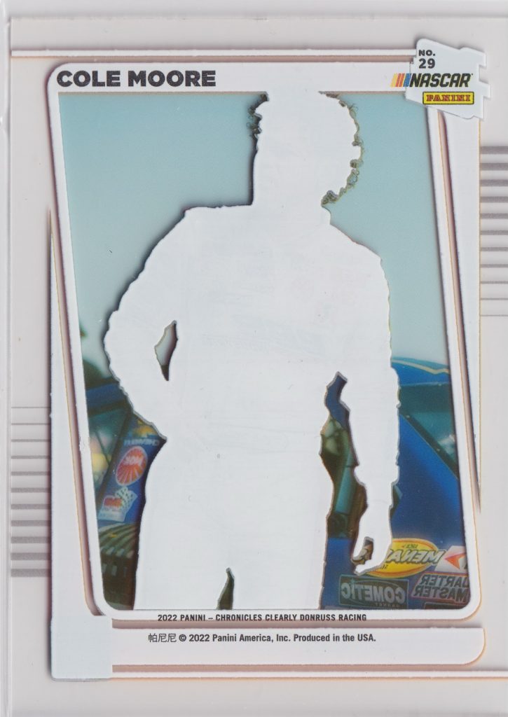 Nascar Chronicles 29: Cole Moore - Trading Card Archives